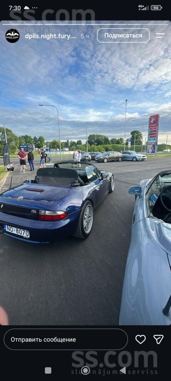 Синий БМВ Зет 3 1996 в Даугавпилс, объемом двигателя 1.80 л и пробегом 187 тыс. км за 7500 €, фото 9 на AUTOMOTO.COM.LV