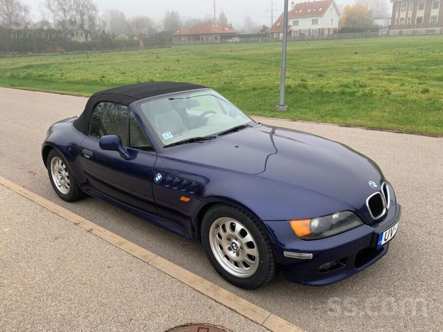 Blue BMW Z3 1998 in Riga, with an engine capacity of 2.80 L and mileage of 225 thousand km for 8600 €, photo 1 on AUTOMOTO.COM.LV