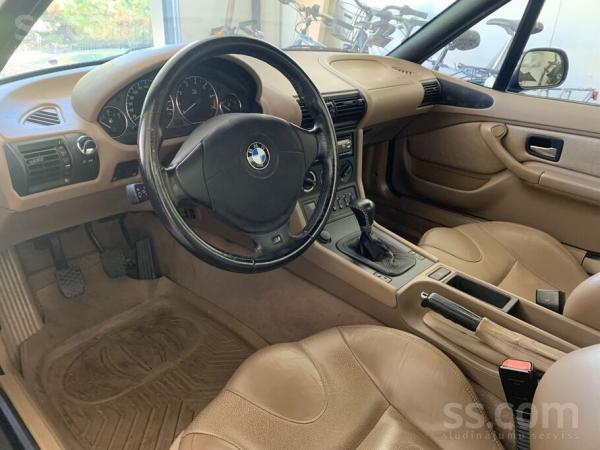 Blue BMW Z3 1998 in Riga, with an engine capacity of 2.80 L and mileage of 225 thousand km for 8600 €, photo 4 on AUTOMOTO.COM.LV