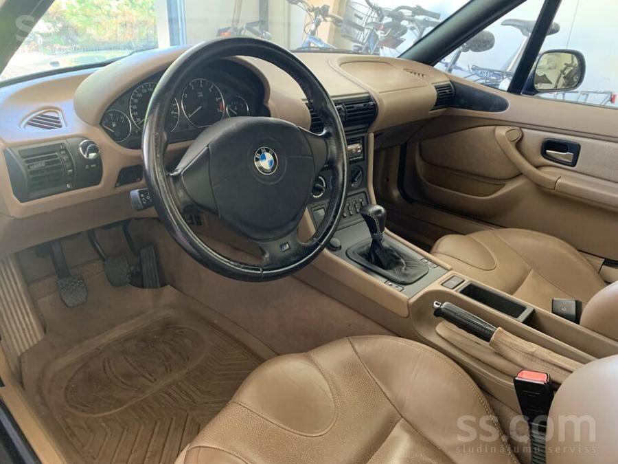 Blue BMW Z3 1998 in Riga, with an engine capacity of 2.80 L and mileage of 225 thousand km for 8600 €, photo 5 on AUTOMOTO.COM.LV