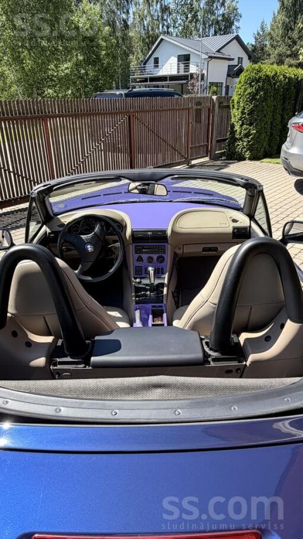 Zils BMW Z3 1999 Aizkraukle, ar dzinēja tilpumu 2.50 L un nobraukumu 96 tūkst. km par 6700 €, foto 3 vietnē AUTOMOTO.COM.LV
