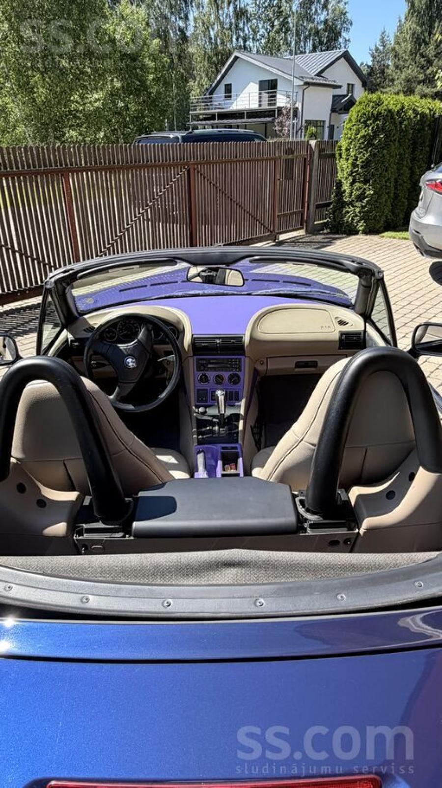 Zils BMW Z3 1999 Aizkraukle, ar dzinēja tilpumu 2.50 L un nobraukumu 96 tūkst. km par 6700 €, foto 4 vietnē AUTOMOTO.COM.LV