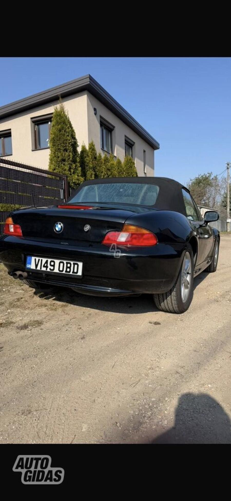 BMW Z3 1999 in Kaunas, with an engine capacity of 2.00 L and mileage of 78 thousand km for 3800 €, photo 3 on AUTOMOTO.COM.LV