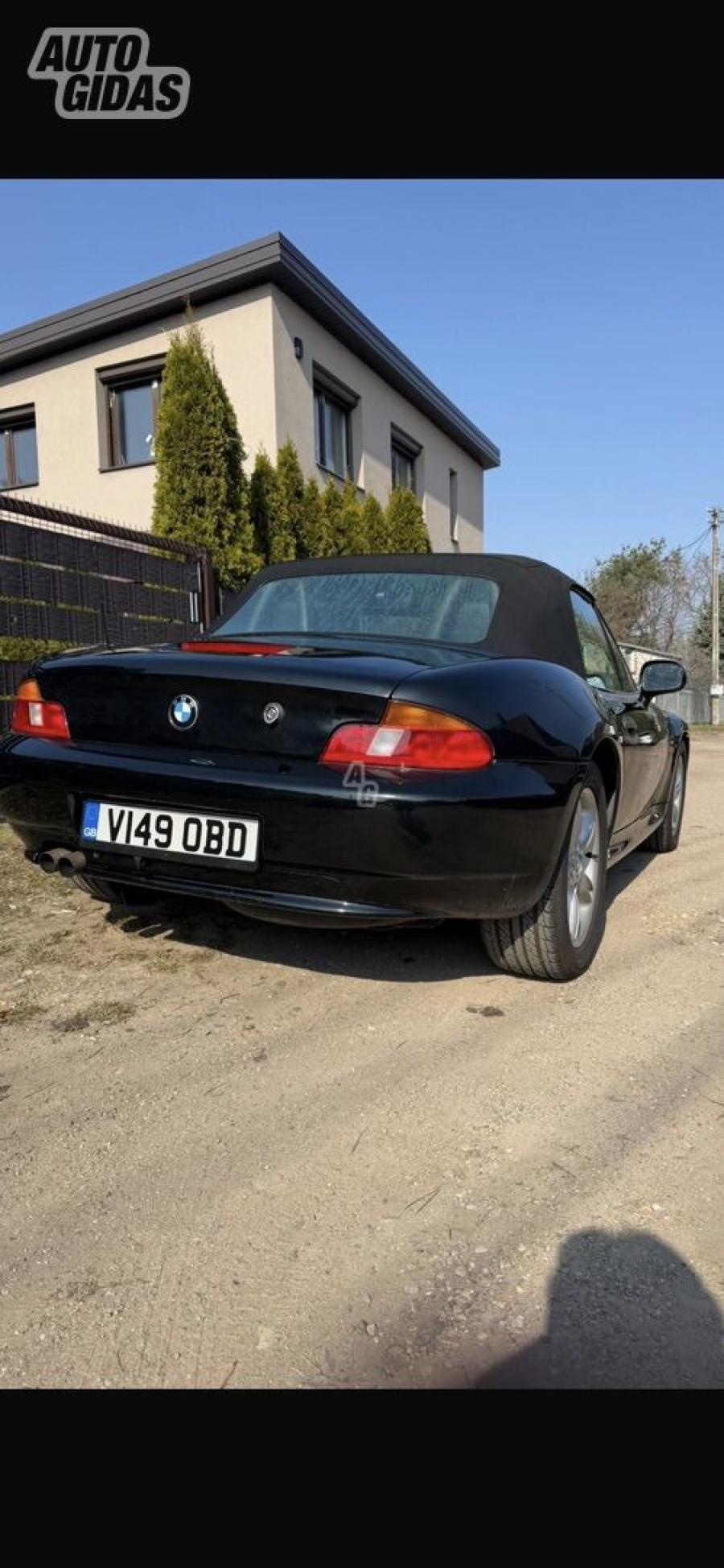 BMW Z3 1999 Kauņa, ar dzinēja tilpumu 2.00 L un nobraukumu 78 tūkst. km par 2750 €, foto 4 vietnē AUTOMOTO.COM.LV