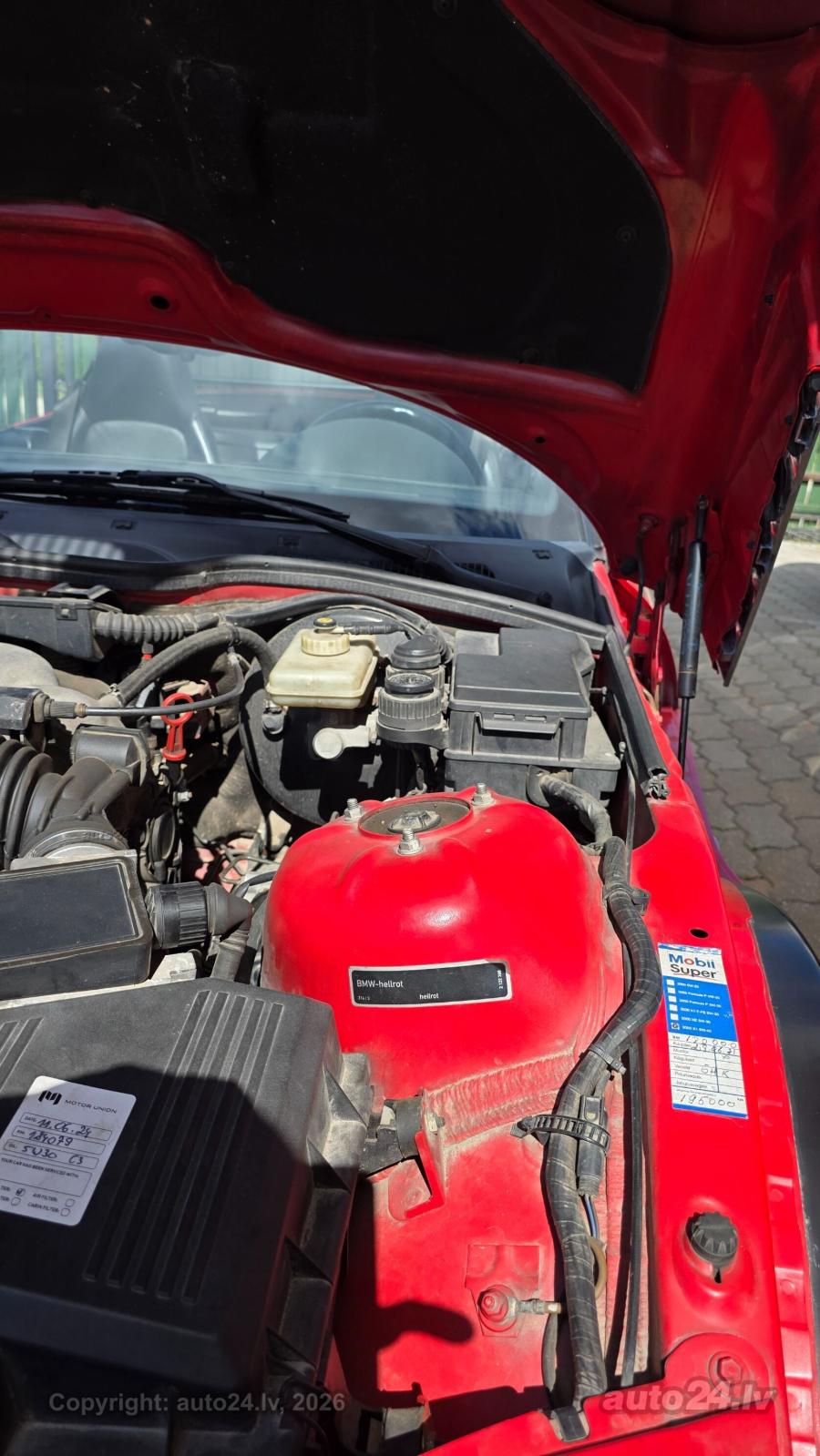 Red BMW Z3 1996 in Tallinn, with an engine capacity of 1.80 L and mileage of 185 thousand km for 5900 €, photo 5 on AUTOMOTO.COM.LV