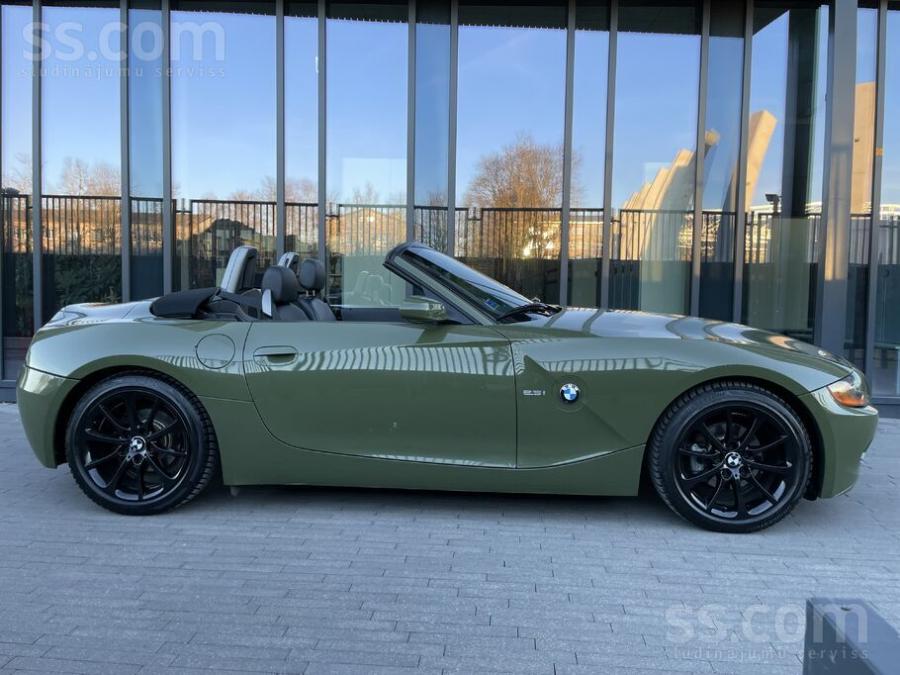 Green BMW Z4 2004 in Tukums, with an engine capacity of 2.50 L and mileage of 257 thousand km for 9950 €, photo 10 on AUTOMOTO.COM.LV