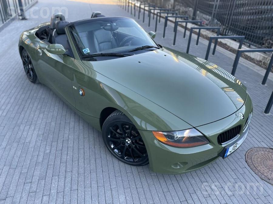 Green BMW Z4 2004 in Tukums, with an engine capacity of 2.50 L and mileage of 257 thousand km for 9950 €, photo 14 on AUTOMOTO.COM.LV