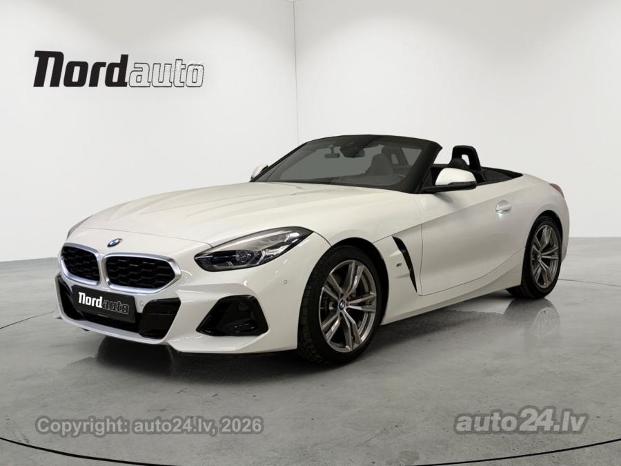 White BMW Z4 2023 in Tallinn, with an engine capacity of 2.00 L and mileage of 44 thousand km for 35900 €, photo 1 on AUTOMOTO.COM.LV
