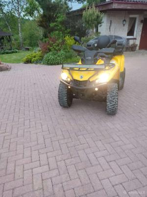 Yellow Bombardier Outlander 2015 in Klaipeda, with an engine capacity of 0.45 L and mileage of 5 thousand km for 6200 €, photo  on AUTOMOTO.COM.LV
