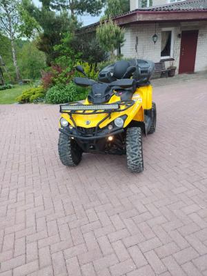Yellow Bombardier Outlander 2015 in Klaipeda, with an engine capacity of 0.45 L and mileage of 5 thousand km for 6200 €, photo 3 on AUTOMOTO.COM.LV