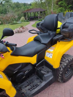 Yellow Bombardier Outlander 2015 in Klaipeda, with an engine capacity of 0.45 L and mileage of 5 thousand km for 6200 €, photo 5 on AUTOMOTO.COM.LV