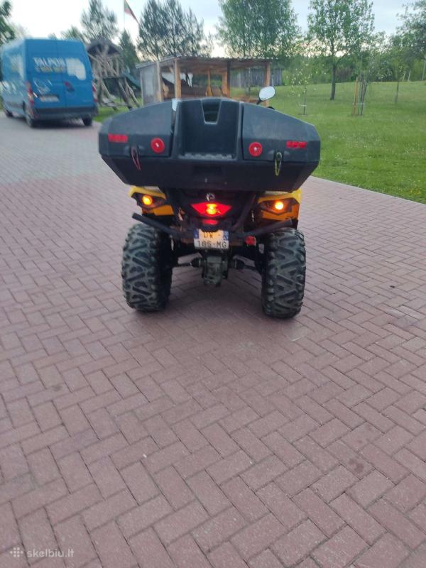 Yellow Bombardier Outlander 2015 in Klaipeda, with an engine capacity of 0.45 L and mileage of 5 thousand km for 6200 €, photo 6 on AUTOMOTO.COM.LV