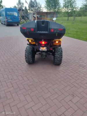 Yellow Bombardier Outlander 2015 in Klaipeda, with an engine capacity of 0.45 L and mileage of 5 thousand km for 6200 €, photo 6 on AUTOMOTO.COM.LV
