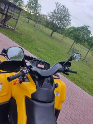 Yellow Bombardier Outlander 2015 in Klaipeda, with an engine capacity of 0.45 L and mileage of 5 thousand km for 6200 €, photo 7 on AUTOMOTO.COM.LV