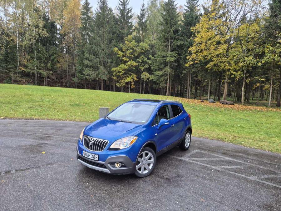 Blue Buick Encore 2015 in Alytus, with an engine capacity of 1.40 L and mileage of 180 thousand km for 8200 €, photo 1 on AUTOMOTO.COM.LV