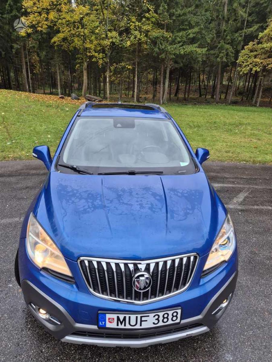 Blue Buick Encore 2015 in Alytus, with an engine capacity of 1.40 L and mileage of 180 thousand km for 8200 €, photo 4 on AUTOMOTO.COM.LV