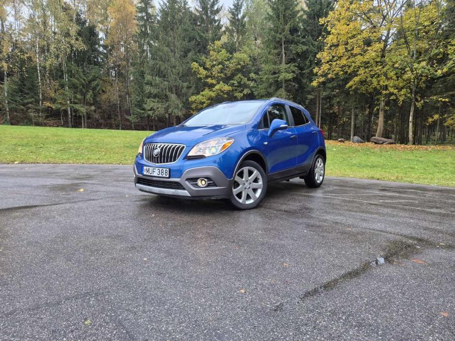 Blue Buick Encore 2015 in Alytus, with an engine capacity of 1.40 L and mileage of 180 thousand km for 8200 €, photo 6 on AUTOMOTO.COM.LV