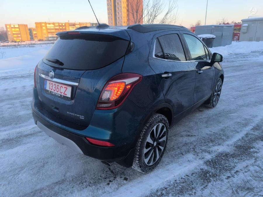 Blue Buick Encore 2019 in Radviliskis, with an engine capacity of 1.40 L and mileage of 50 thousand km for 12300 €, photo 9 on AUTOMOTO.COM.LV
