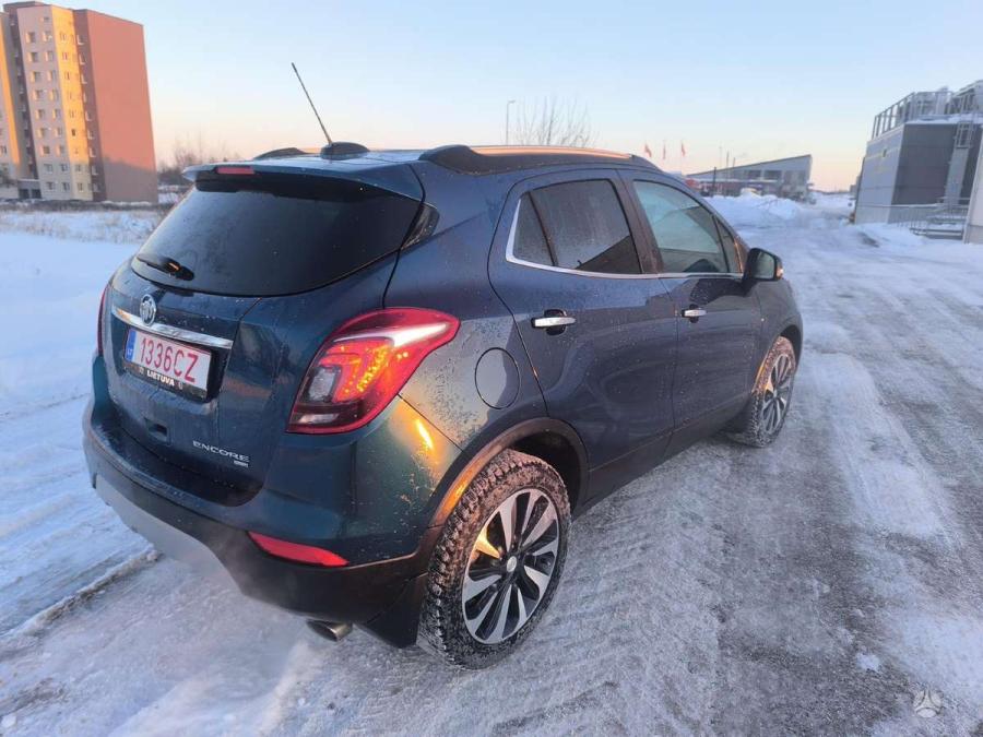 Blue Buick Encore 2019 in Radviliskis, with an engine capacity of 1.40 L and mileage of 50 thousand km for 12300 €, photo 17 on AUTOMOTO.COM.LV