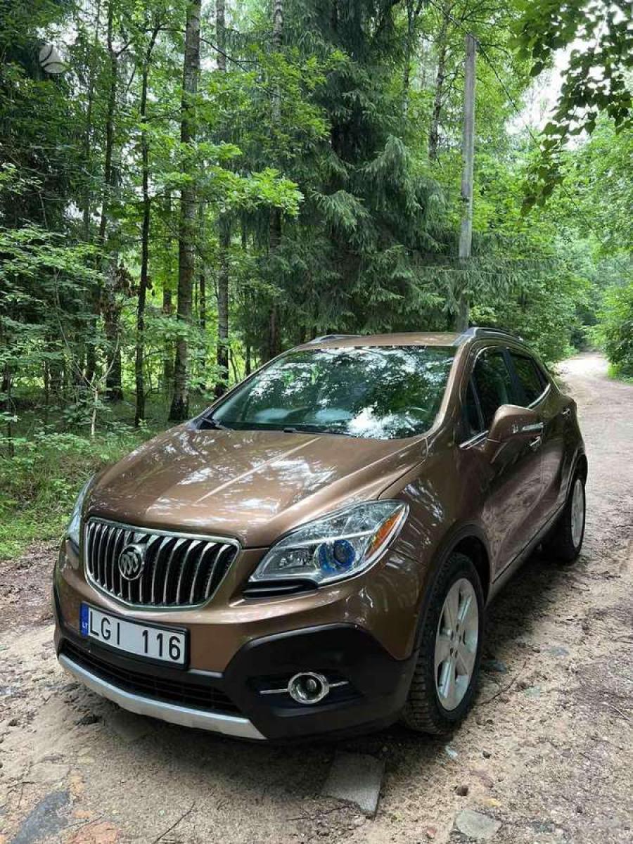Brown Buick Encore 2016 in Vilnius, with an engine capacity of 1.36 L and mileage of 48 thousand km for 8200 €, photo 1 on AUTOMOTO.COM.LV