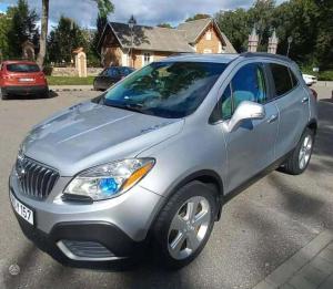 Grey Buick Encore 2016 in Vilnius, with an engine capacity of 1.36 L and mileage of 128 thousand km for 8199 €, photo  on AUTOMOTO.COM.LV