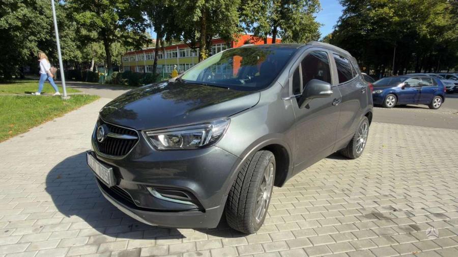 Grey Buick Encore 2017 in Klaipeda, with an engine capacity of 1.36 L and mileage of 70 thousand km for 8500 €, photo 1 on AUTOMOTO.COM.LV