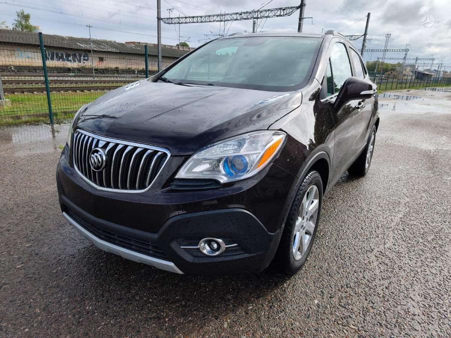 Red Buick Encore 2016 in Siauliai, with an engine capacity of 1.40 L and mileage of 186 thousand km for 7200 €, photo 1 on AUTOMOTO.COM.LV