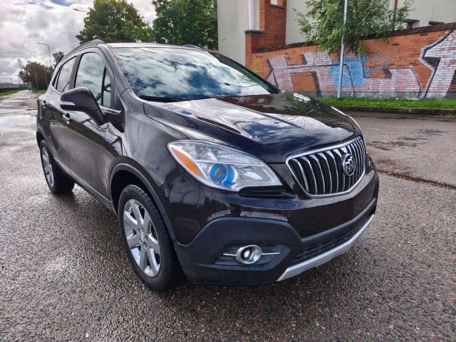 Red Buick Encore 2016 in Siauliai, with an engine capacity of 1.40 L and mileage of 186 thousand km for 7200 €, photo 4 on AUTOMOTO.COM.LV