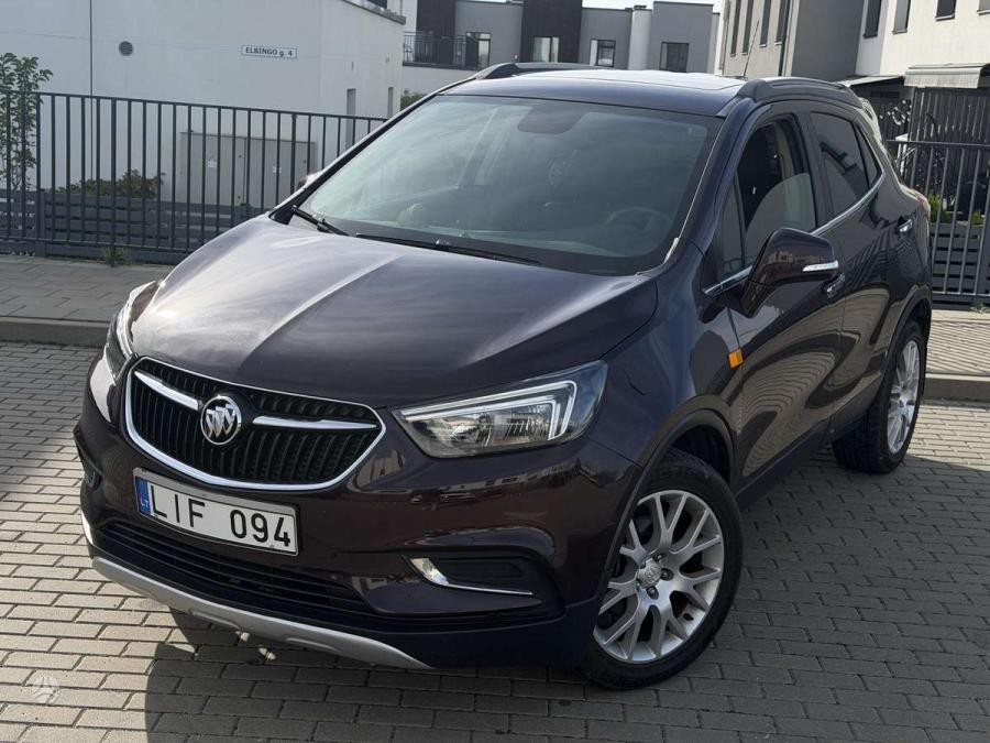 Violet Buick Encore 2017 in Vilnius, with an engine capacity of 1.36 L and mileage of 56 thousand km for 6200 €, photo 1 on AUTOMOTO.COM.LV