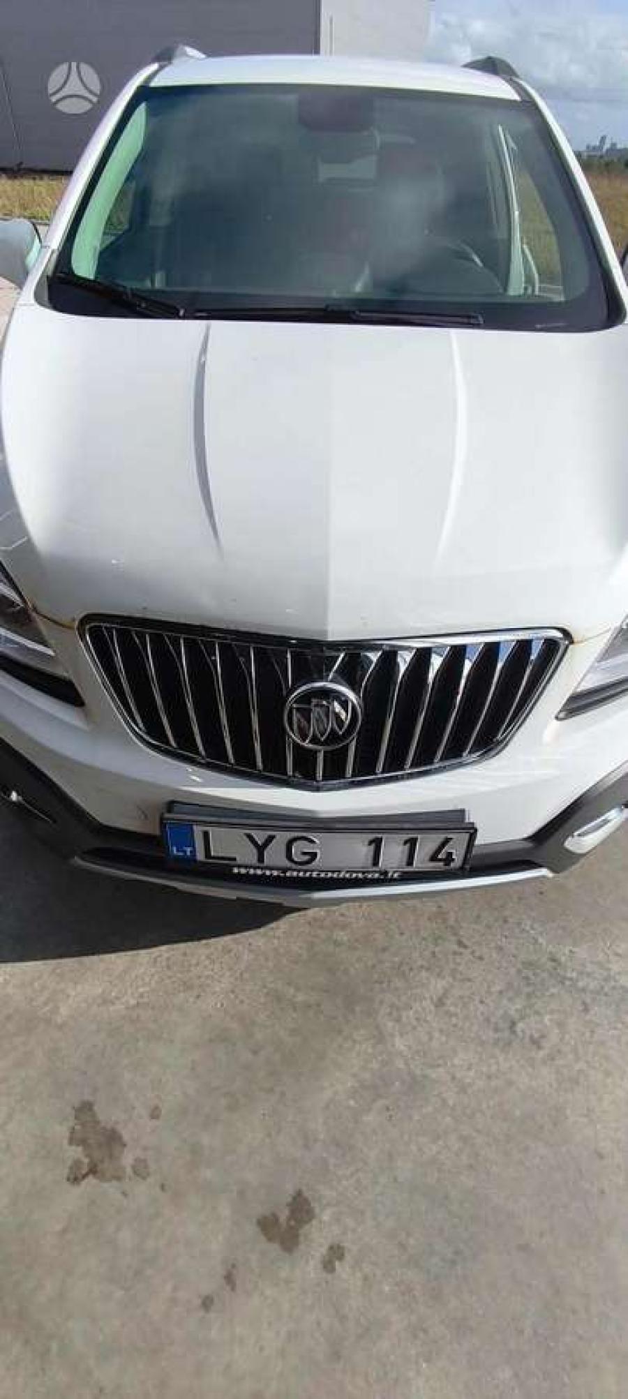 Balts Buick Encore 2016 Klaipėda, ar dzinēja tilpumu 1.36 L un nobraukumu 156 tūkst. km par 6500 €, foto 9 vietnē AUTOMOTO.COM.LV