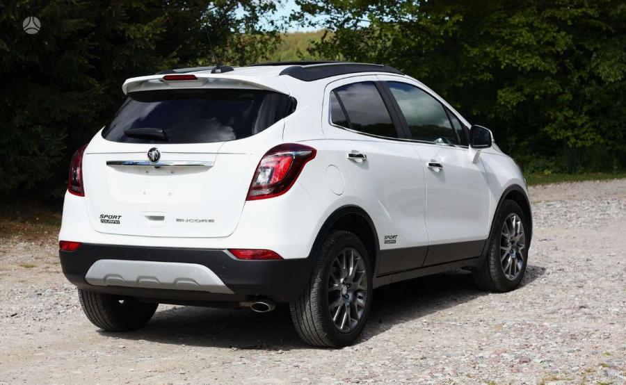 White Buick Encore 2017 in Kretinga, with an engine capacity of 1.40 L and mileage of 127 thousand km for 10800 €, photo 12 on AUTOMOTO.COM.LV