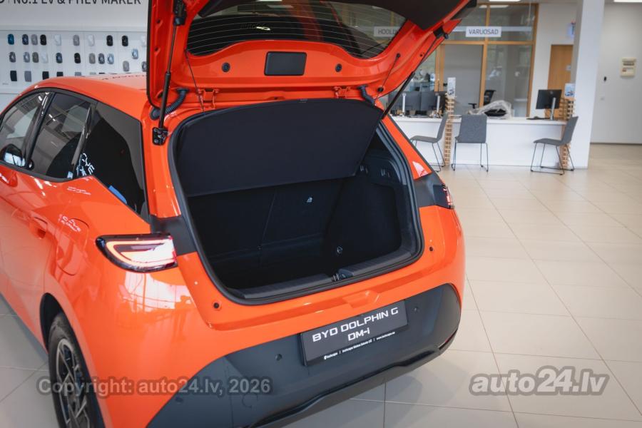 Orange BYD Dolphin 2026 in Tartu, with an engine capacity of 1.50 L and mileage of 3 thousand km for 28490 €, photo 8 on AUTOMOTO.COM.LV