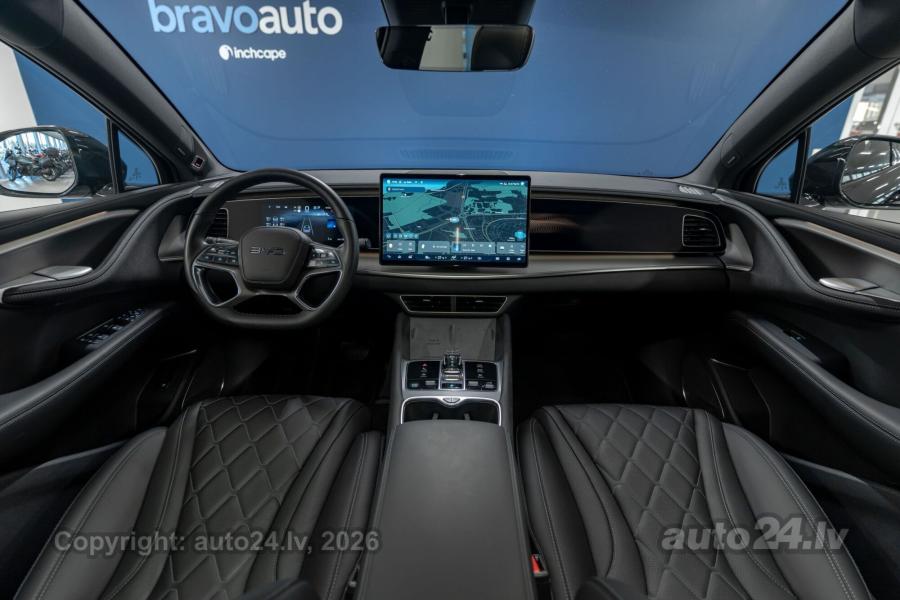 Black BYD Sealion 7 2025 in Tallinn, with an engine capacity of 0.00 L and mileage of 11 thousand km for 48900 €, photo 8 on AUTOMOTO.COM.LV