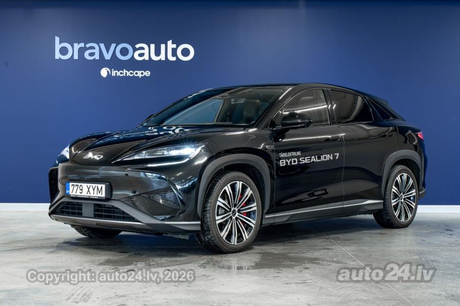 Melns BYD Sealion 7 2026 Tallina, ar dzinēja tilpumu 0.00 L un nobraukumu 18 tūkst. km par 58990 €, foto 1 vietnē AUTOMOTO.COM.LV