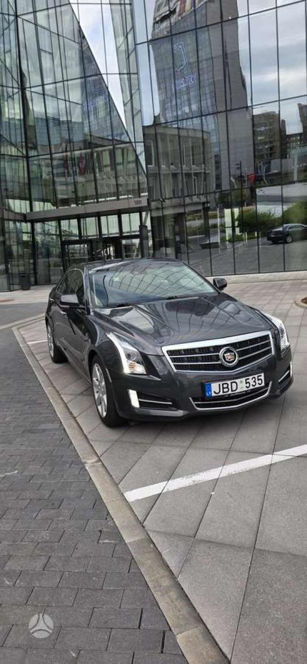Grey Cadillac ATS 2015 in Vilnius, with an engine capacity of 2.00 L and mileage of 35 thousand km for 12500 €, photo 1 on AUTOMOTO.COM.LV