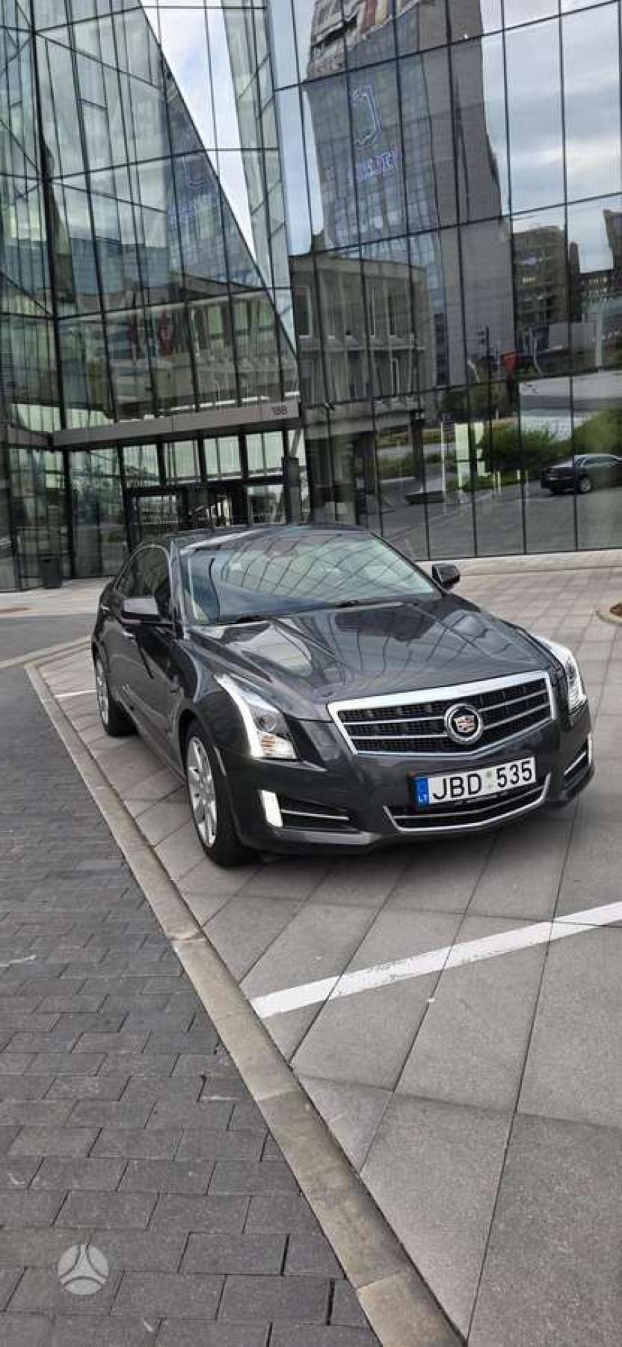 Grey Cadillac ATS 2015 in Vilnius, with an engine capacity of 2.00 L and mileage of 35 thousand km for 12500 €, photo 1 on AUTOMOTO.COM.LV