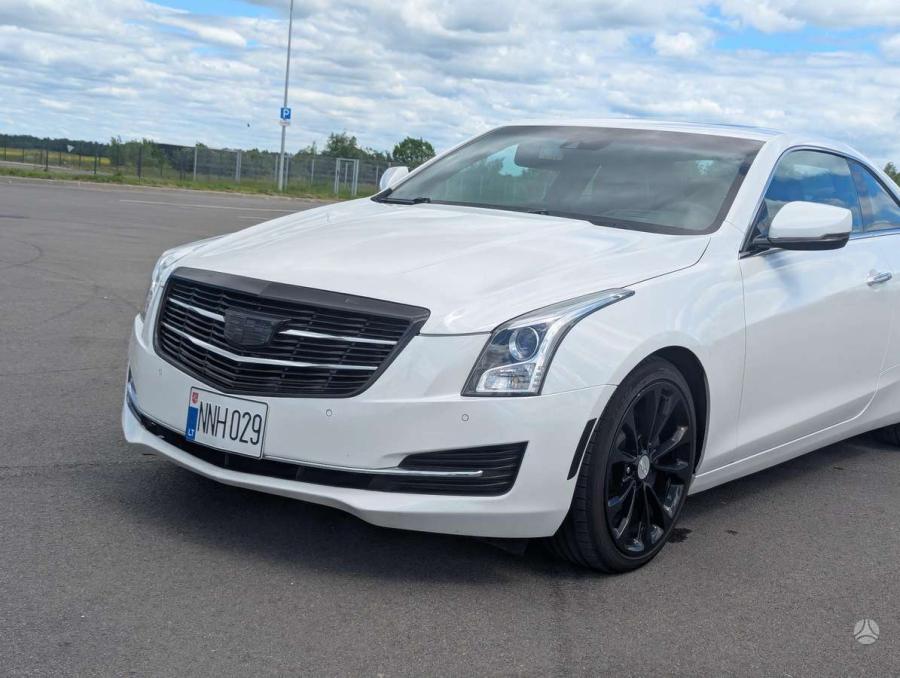White Cadillac ATS 2016 in Kaunas, with an engine capacity of 2.00 L and mileage of 58 thousand km for 14500 €, photo 3 on AUTOMOTO.COM.LV