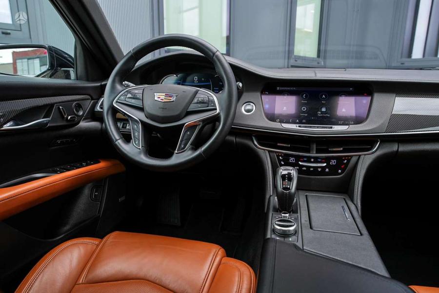 Черный Кадиллак CT6 2019 в Каунас, объемом двигателя 3.65 л и пробегом 119 тыс. км за 29950 €, фото 19 на AUTOMOTO.COM.LV