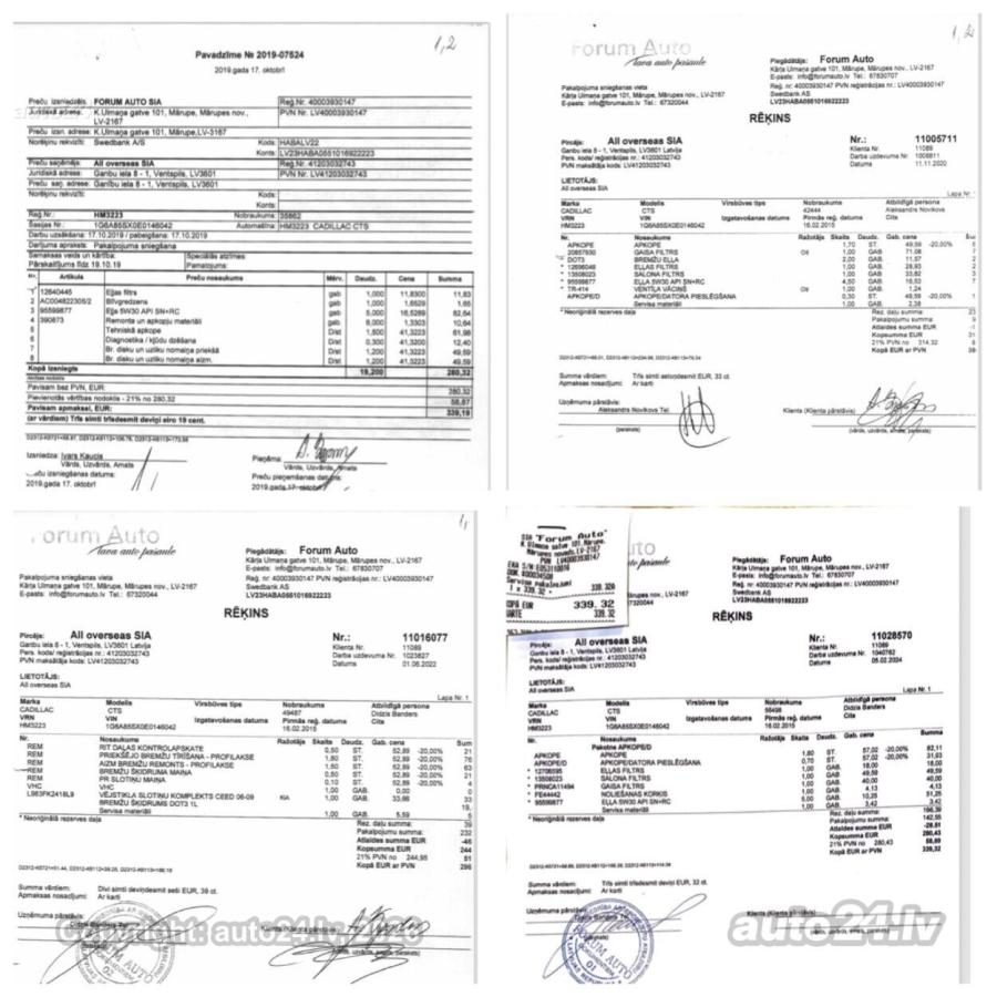 Violet Cadillac CTS 2015 in Tallinn, with an engine capacity of 2.00 L and mileage of 74 thousand km for 17888 €, photo 25 on AUTOMOTO.COM.LV