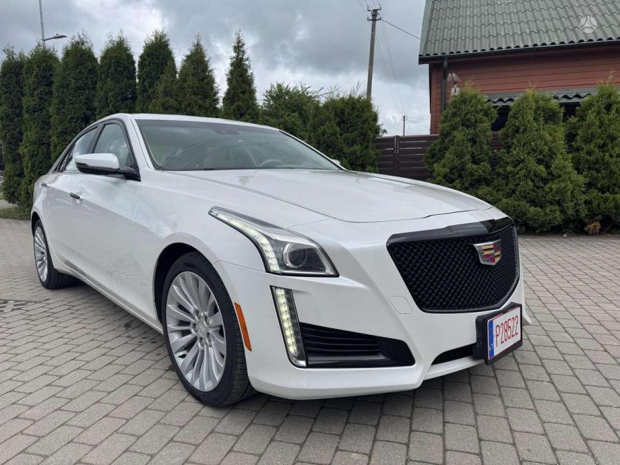 White Cadillac CTS 2016 in Kretinga, with an engine capacity of 2.00 L and mileage of 112 thousand km for 15500 €, photo 3 on AUTOMOTO.COM.LV