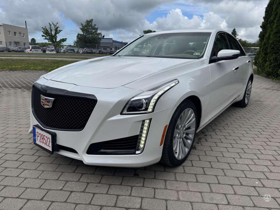 White Cadillac CTS 2016 in Kretinga, with an engine capacity of 2.00 L and mileage of 112 thousand km for 15500 €, photo 5 on AUTOMOTO.COM.LV