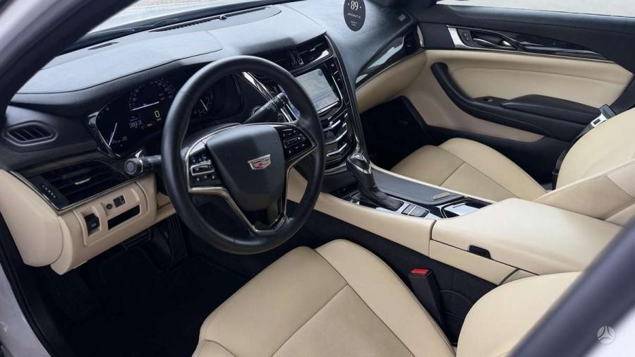 White Cadillac CTS 2018 in Klaipeda, with an engine capacity of 3.64 L and mileage of 75 thousand km for 18900 €, photo 9 on AUTOMOTO.COM.LV