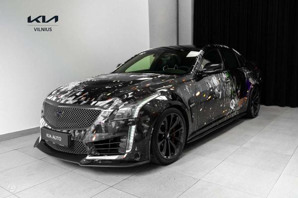 White Cadillac CTS 2018 in Vilnius, with an engine capacity of 6.16 L and mileage of 52 thousand km for 60000 €, photo 1 on AUTOMOTO.COM.LV