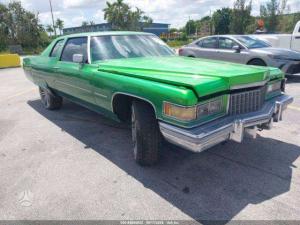Green Cadillac de-ville 1976 in Klaipeda, with an engine capacity of 0.00 L and mileage of 136 thousand km for 8500 €, photo  on AUTOMOTO.COM.LV