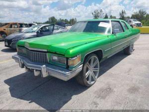 Green Cadillac de-ville 1976 in Klaipeda, with an engine capacity of 0.00 L and mileage of 136 thousand km for 8500 €, photo 3 on AUTOMOTO.COM.LV