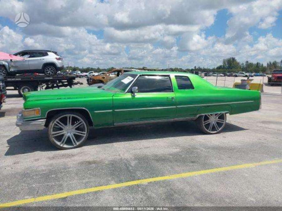 Green Cadillac de-ville 1976 in Klaipeda, with an engine capacity of 0.00 L and mileage of 136 thousand km for 8500 €, photo 6 on AUTOMOTO.COM.LV