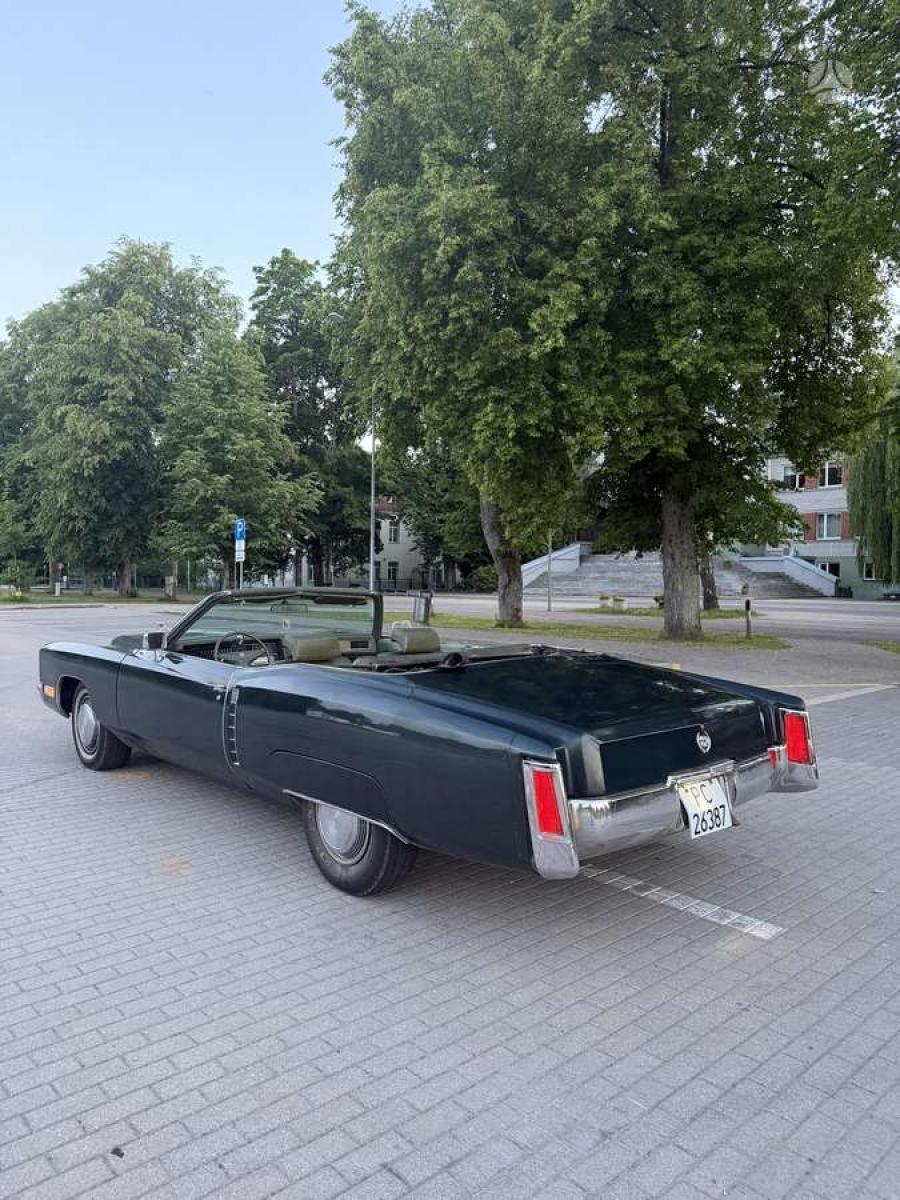 Zaļš Cadillac Eldorado 1971 Jelgava, ar dzinēja tilpumu 8.20 L un nobraukumu 62 tūkst. km par 8800 €, foto 4 vietnē AUTOMOTO.COM.LV