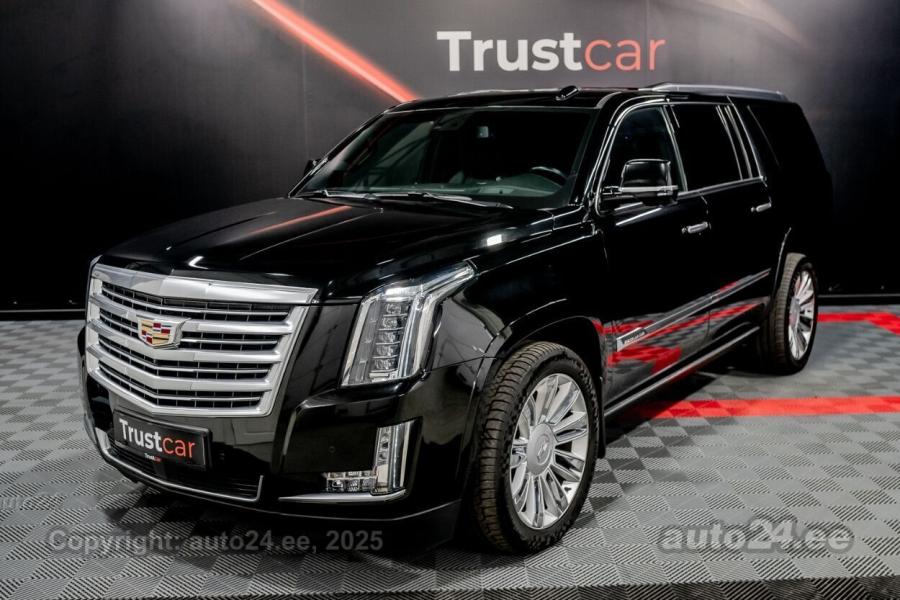 Black Cadillac Escalade 2016 in Parnu, with an engine capacity of 6.20 L and mileage of 92 thousand km for 45000 €, photo 1 on AUTOMOTO.COM.LV