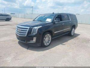 Black Cadillac Escalade 2018 in Vilnius, with an engine capacity of 6.16 L and mileage of 313 thousand km for 13999 €, photo  on AUTOMOTO.COM.LV