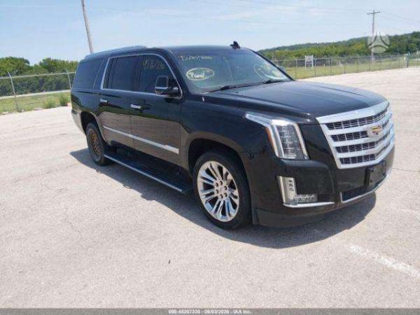 Melns Cadillac Escalade 2019 Viļņa, ar dzinēja tilpumu 6.16 L un nobraukumu 233 tūkst. km par 14999 €, foto 1 vietnē AUTOMOTO.COM.LV
